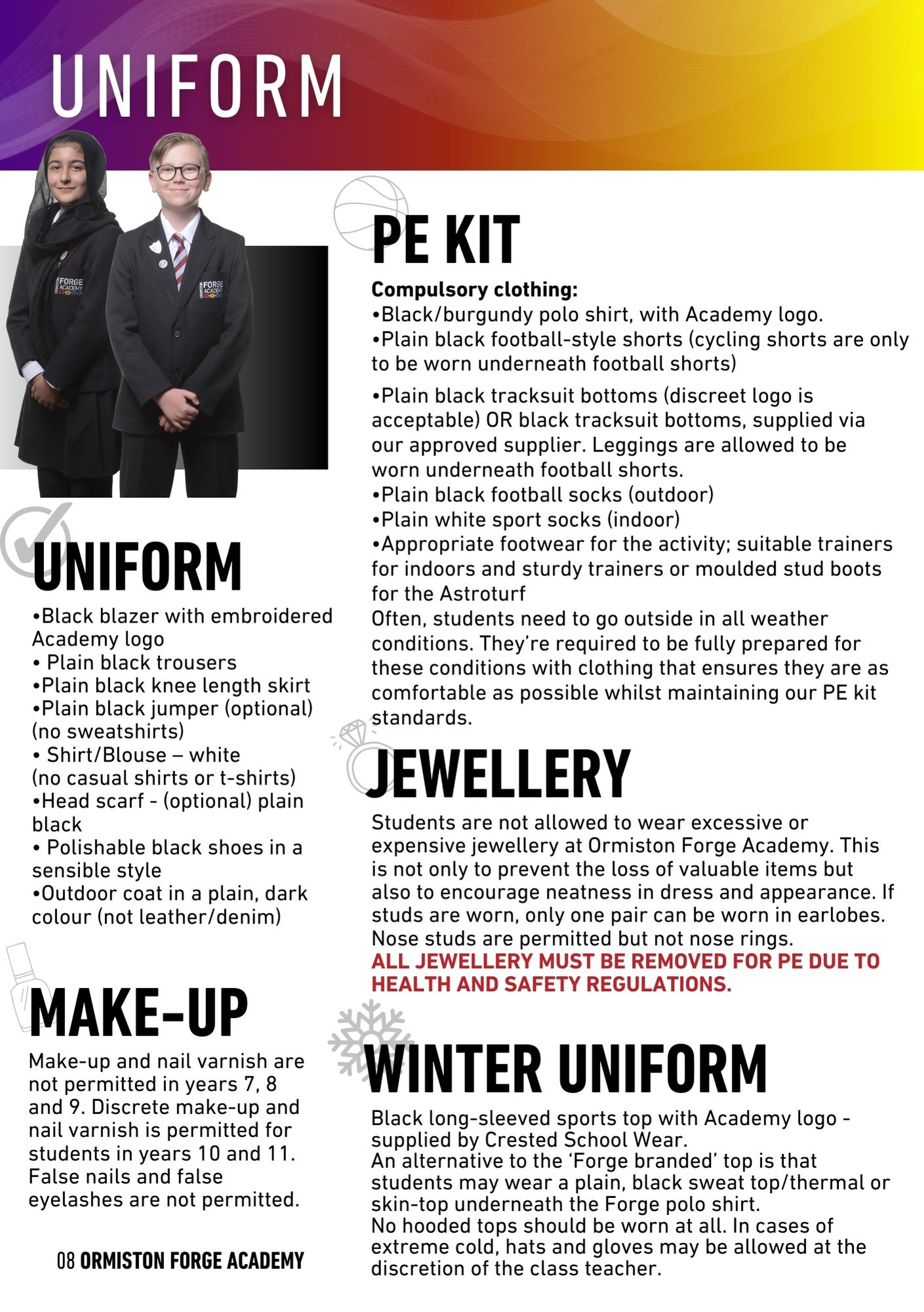 Ormiston Forge Academy - Uniform