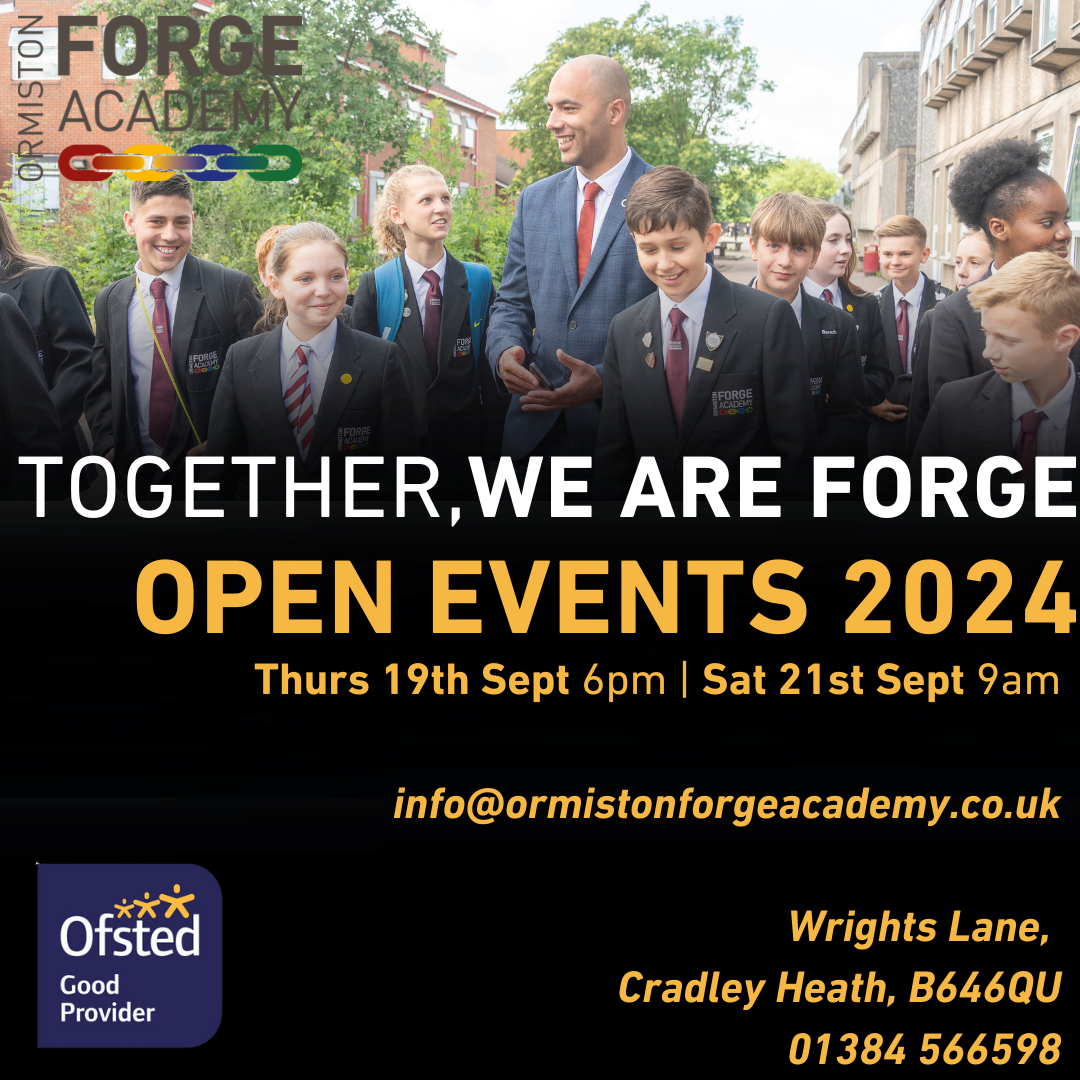 Ormiston Forge Academy - Open Events 2024